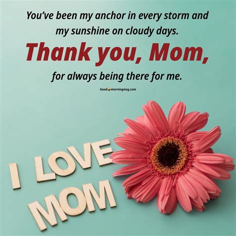70 Heartfelt Thank You Mom Quotes Wishes And Messages Goodmorningmsg