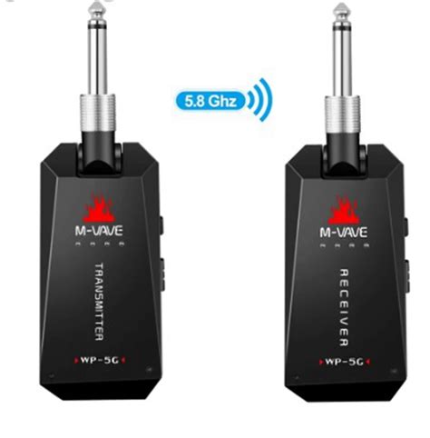 M VAVE Sistema Inal Mbrico Para Guitarra Transmisor De Audio Recargable Receptor ISM Band Para