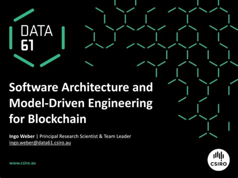 Software Architecture And Model Driven Engineering For Blockchain Ppt