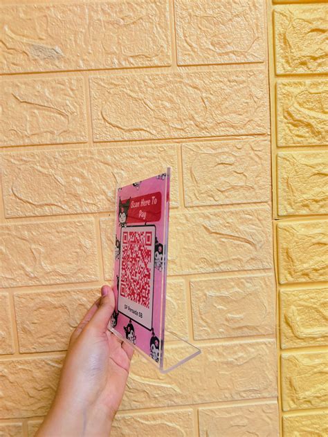 Qr Code Standee Acrylic Standee Shopee Malaysia