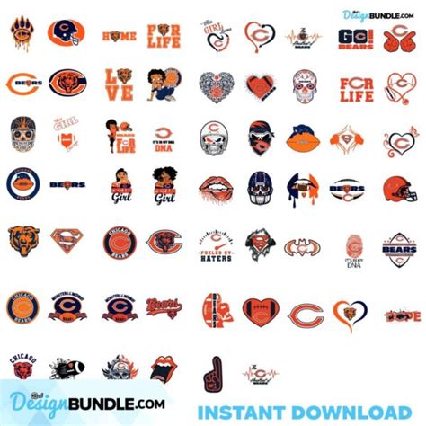 Chicago Bears Svg Bundle Bears Svg Bears Png Chicago Bears Logo