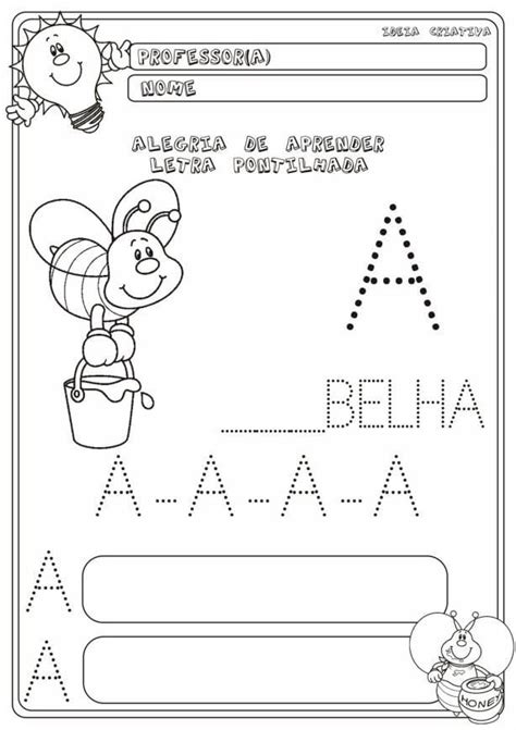 Plano De Aula Letra A Colorida Hot Sex Picture