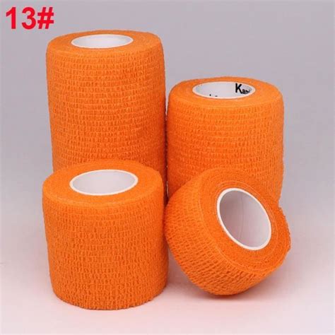 RUBAN ADHESIF ELECTRICITE Orange 10cm X 4 5m Bandage élastique auto