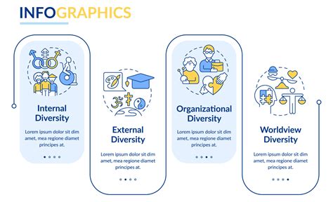 Workplace Diversity Rectangle Infographic Template Corporate Tolerance Data Visualization With