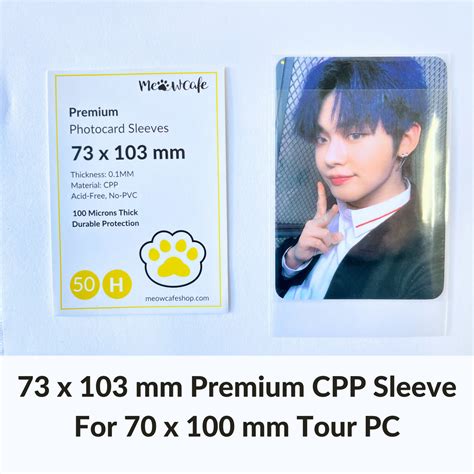 73x103mm Meowcafe Premium Cpp Card Sleeve For Kpop Photocards Tour P