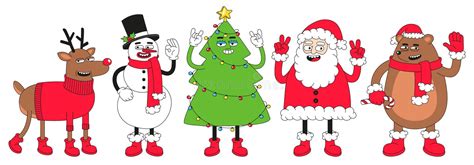 Weihnachtskarikaturen Stock Illustrationen Vektoren Kliparts 290