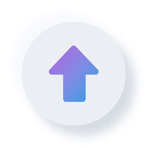 Neumorphic Up Arrow Icon Neumorphism Ui Button 11893951 Png