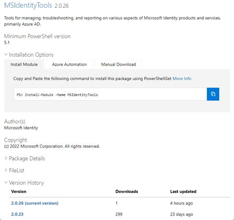 msidentitytools powershell module v2 0 26 released icewolf blog