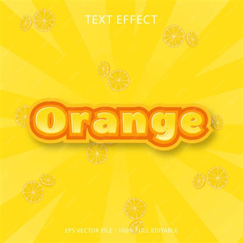 Premium Vector A Yellow Background With Orange Text Effect