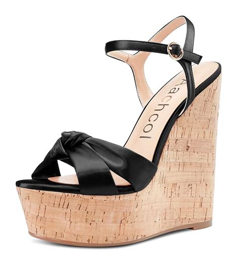 Black Strappy Cork Wedges Jessica Simpson New Sexy Black Strappy Wedge