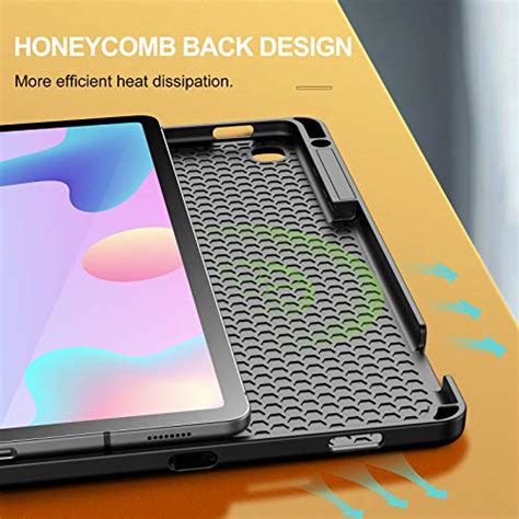 Infiland Galaxy Tab S6 Lite Case With S Pen Holder Slim Tri Fold Case