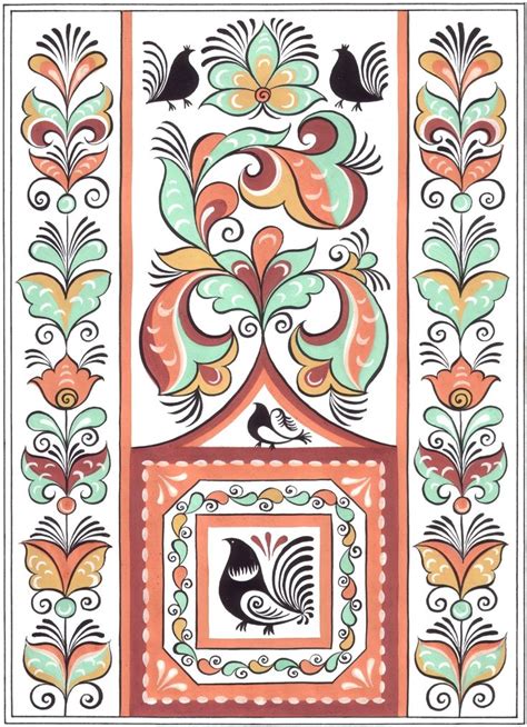 Декоративная роспись, Русское народное искусство, Народная ...