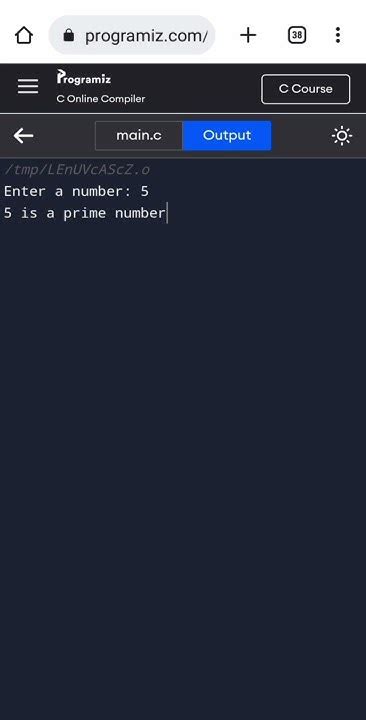 Optimised Code For Prime Number Program In C Language Youtube
