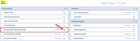 document auto numbering format docboss