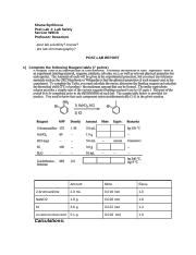 Lab Post Lab Handout Docx Khana Bychkova Post Lab Lab Safety Section W CB Professor