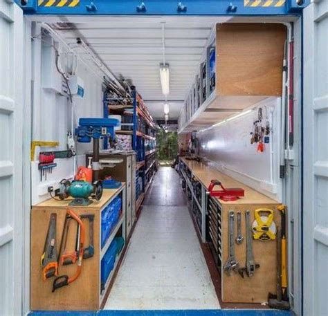 8 Inventive Shipping Container Garage Examples Discover Containers