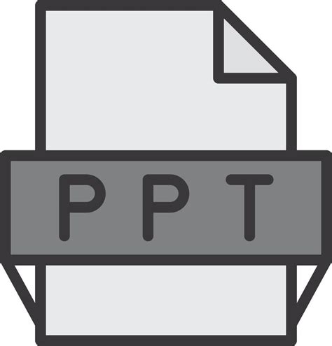 Ppt File Format Icon 15843486 Vector Art At Vecteezy