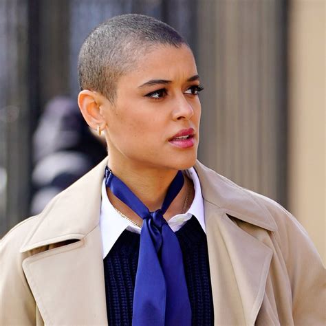 Model With Shaved Head Telegraph