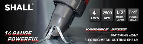 Shall Electric Metal Cutting Shear 40 Amp Corded Sheet Metal Cutter