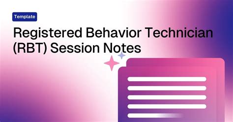 Rbt Session Notes Template