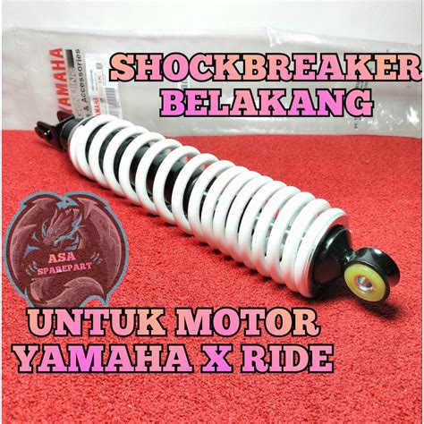 Jual SHOCK BREAKER BELAKANG BU Motor YAMAHA X RIDE XRIDE LEXI PUTIH SOK BREAKER