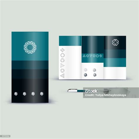 색 요소와 기업 책자 프로 모션 템플릿입니다 광고 보고서 또는 지침에 대 한 벡터 회사 Brichure 비즈니스 스타일 추상적인 패턴 테마 일러스트 편지지 서식 파일입니다