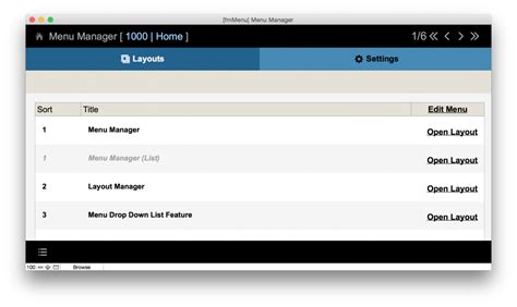Filemaker Menu Sopkic