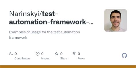 Github Narinskyi Test Automation Framework Examples Examples Of Usage For The Test Automation