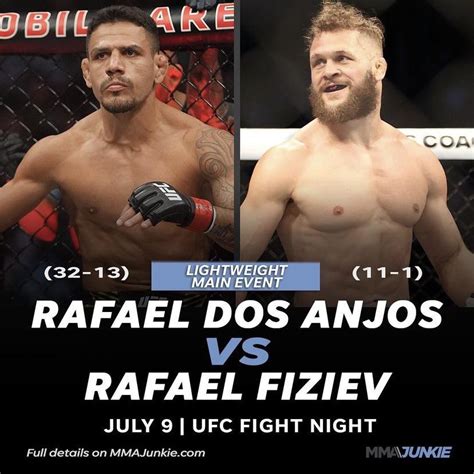 Rda Vs Rafael Fiziev Is Now Official For July 9th Rmma