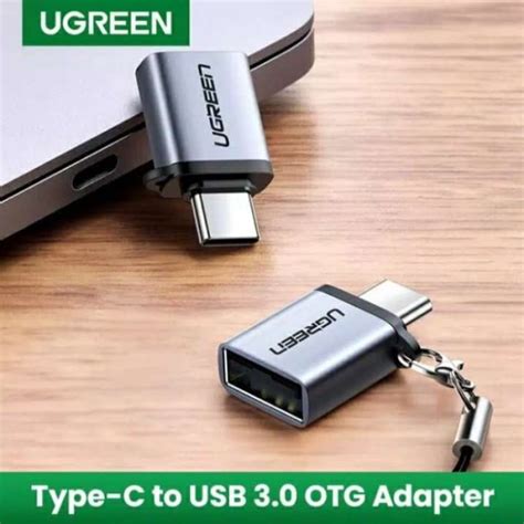 Promo UGREEN CONVERTER USB KE TYPE C ADAPTER CONECTOR OTG DENGAN GANTUNGAN NAKULASTORE Diskon