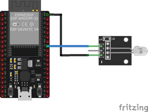 esp32 ky 034 automatic flashing color led module pinout