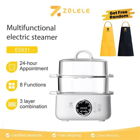 Jual Zolele Es931 Panci Kukus Listrik Multifungsi Electric Steamer 3