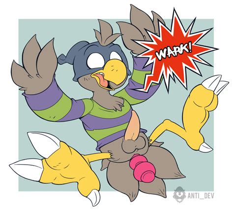 Rule 34 2014 Anal Anal Sex Anthro Anti Dev Avian Balls Beak Bird Black Feathers Chocobo