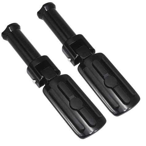 WOWTK Passenger Footpegs With Support Mounting Kit For Harley Davidson