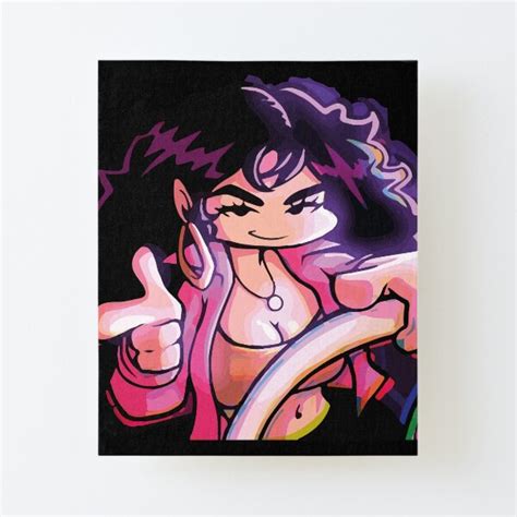 Friday Night Funkin Jasmine Funny Fnf Baddies Mod Mounted Print For