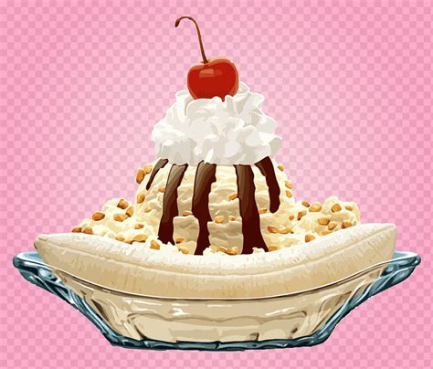 Banana Split Png Pngwing