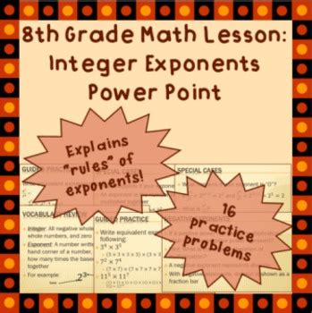 Integer Exponents A Power Point Lesson By Mad Eye Moody Productions