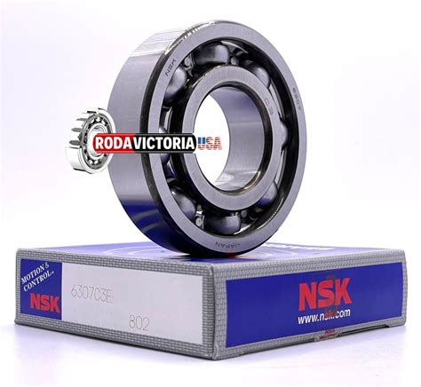NSK 6307 Deep Groove Ball Bearing Single Row Open No Seals 35x80x21mm