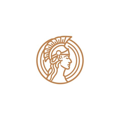 Ai Generated Athena Line Art Logo Icon Design Template 38936348 Vector