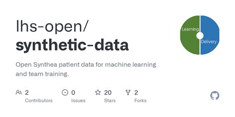 Github Lhs Opensynthetic Data Open Synthea Patient Data For Machine