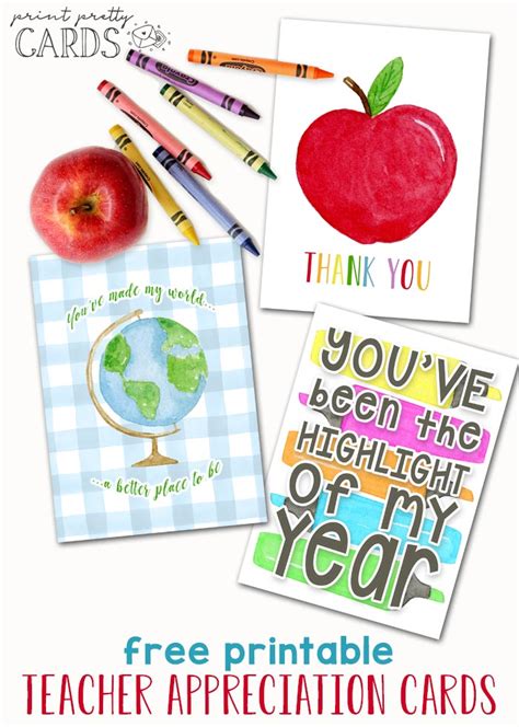 Printable Birthday Cards For Teachers