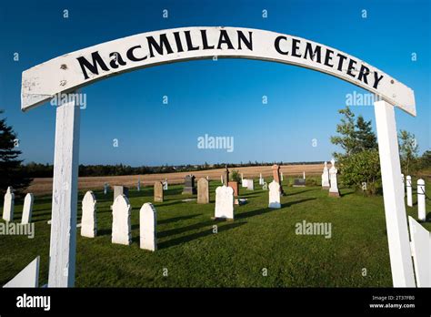 Macmillan Cemetery West Covehead Prince Edward Island Canada Stock