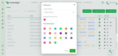 UI Customization ConverSight Documentation