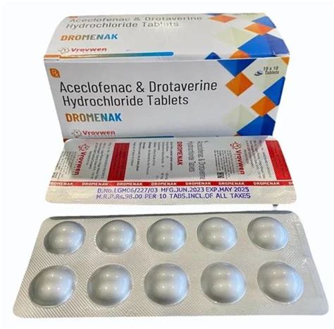 Drotaverine Hcl Aceclofenac Tablets 80 Mg At Rs 880 Box In Panchkula Id 2852225717791