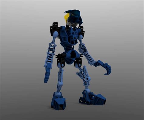 3d Lego Bionicle Gali Model