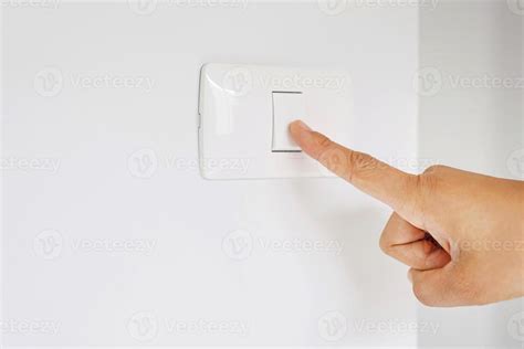 Turn Off The Power Switch To Save Electricity In The House Stock Photo At Vecteezy