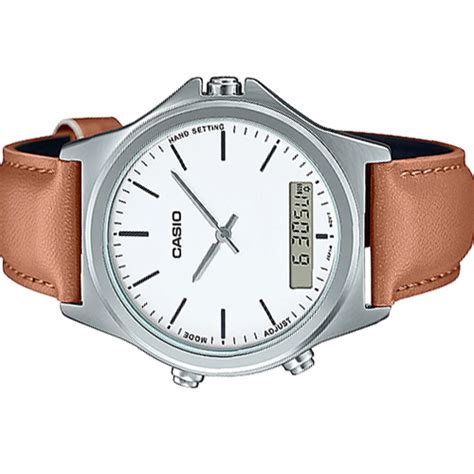 MTP-VC01L-7EUDF | Đồng Hồ Casio | Nam | Dây Da | Kim - Số Kết Hợp ...