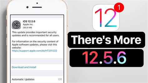 Apple Is Awesome NEW IOS 12 5 6 Update Released YouTube