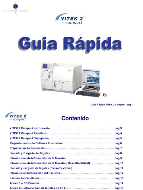 [title] A Quick Guide To The Vitek 2 Compact System Pdf Informática