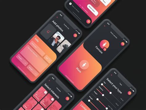Lynda Dating IOS UI KitSweet Dating IOS App UI Kit For Sketch Photoshop XD Ui Kit Mobile